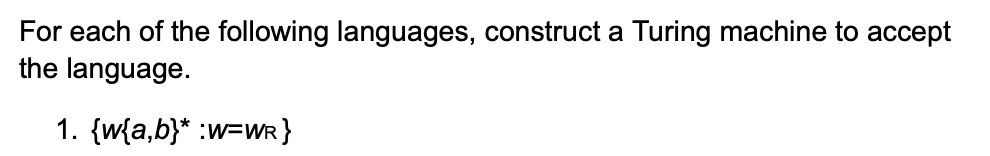 Solved For each of the following languages, construct a | Chegg.com