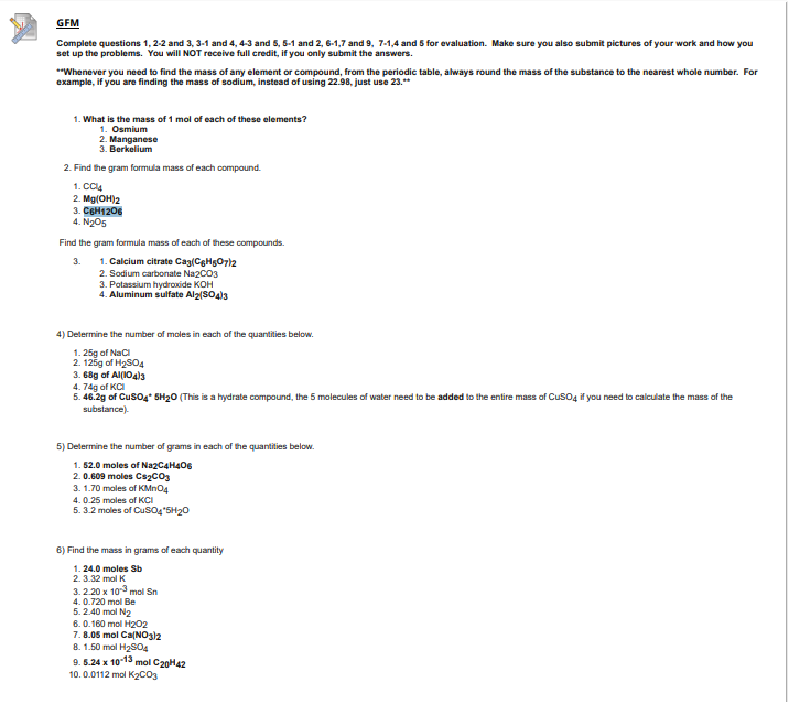 Solved Complete questions 1, 2-2 and 3,3−1 and 4,4−3 and | Chegg.com