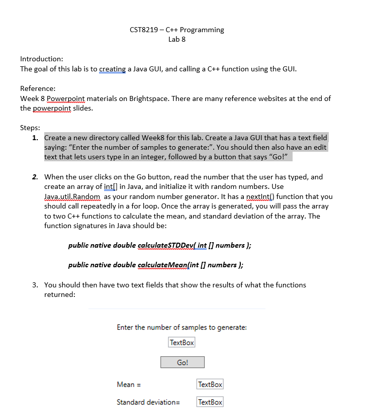 CST8219-C++ Programming Lab 8 Introduction: The goal | Chegg.com