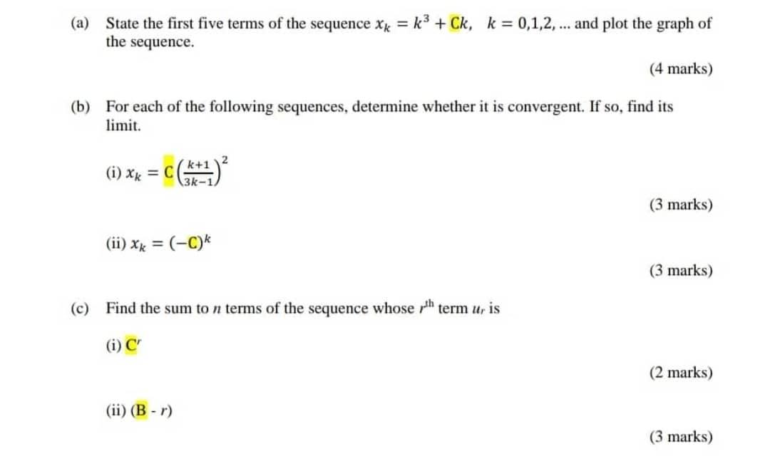 Solved (a) State the first five terms of the sequence xk = | Chegg.com