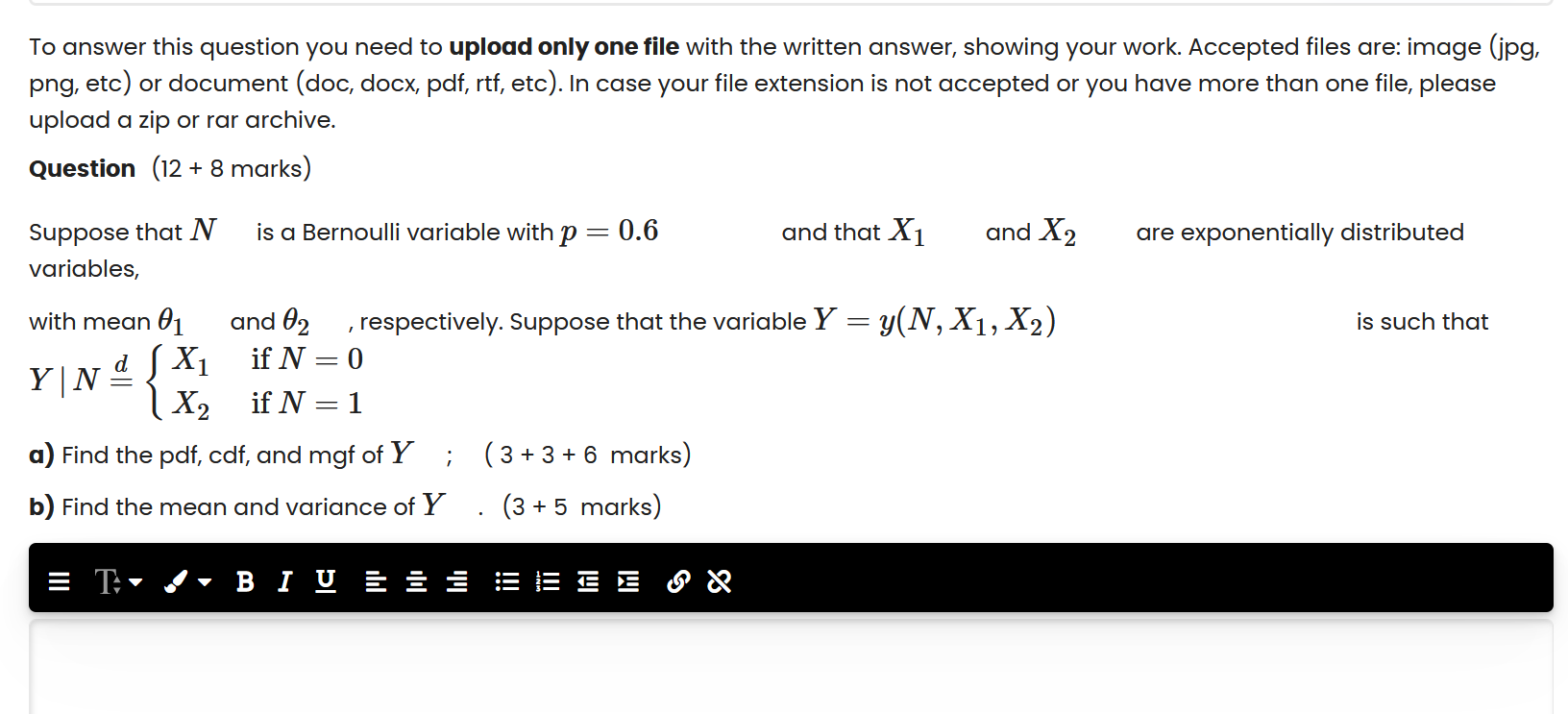 Solved To answer this question you need to upload only one | Chegg.com