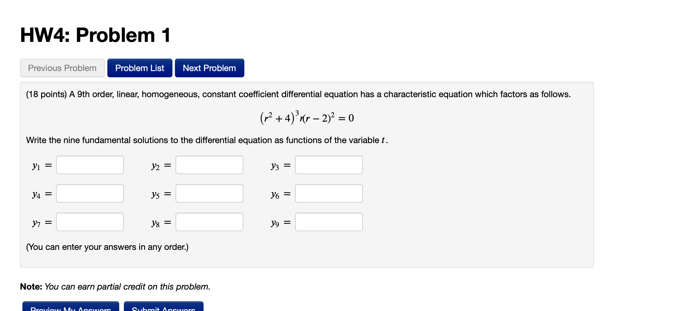 Solved HW4: Problem 1 Previous Problem Problem List Next | Chegg.com