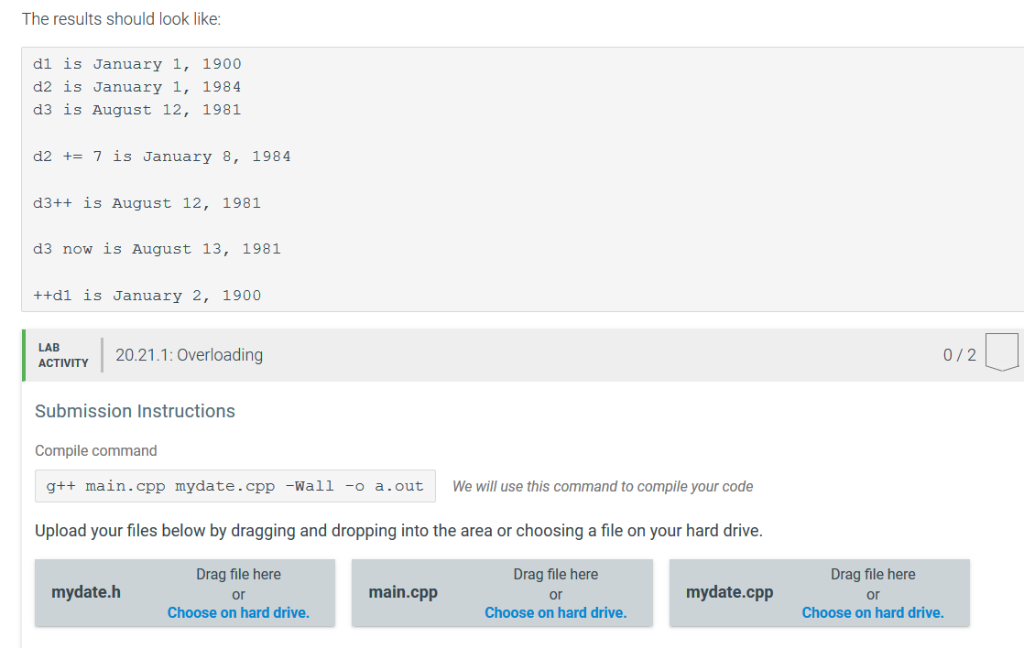 Solved Create a Date class (mydate.h and mydate.cpp). When | Chegg.com