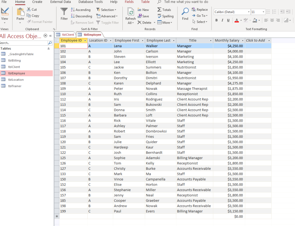 Solved Create a query to find all records from | Chegg.com