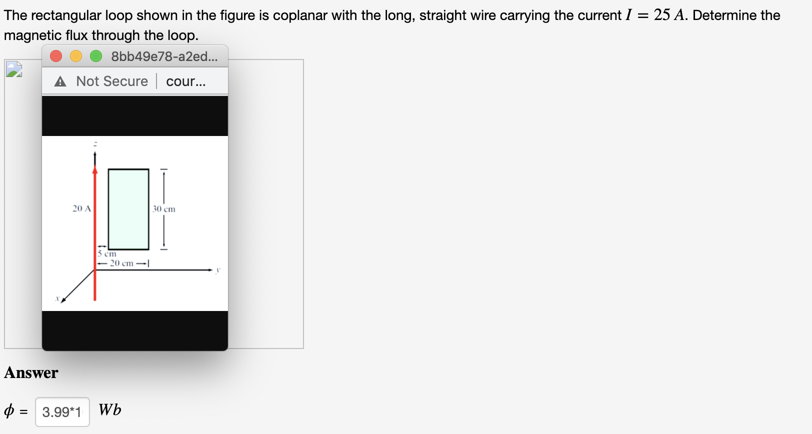Solved The rectangular loop shown in the figure is coplanar | Chegg.com