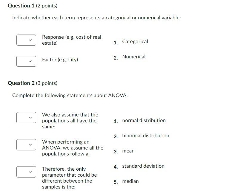 Solved Indicate whether each term represents a categorical | Chegg.com