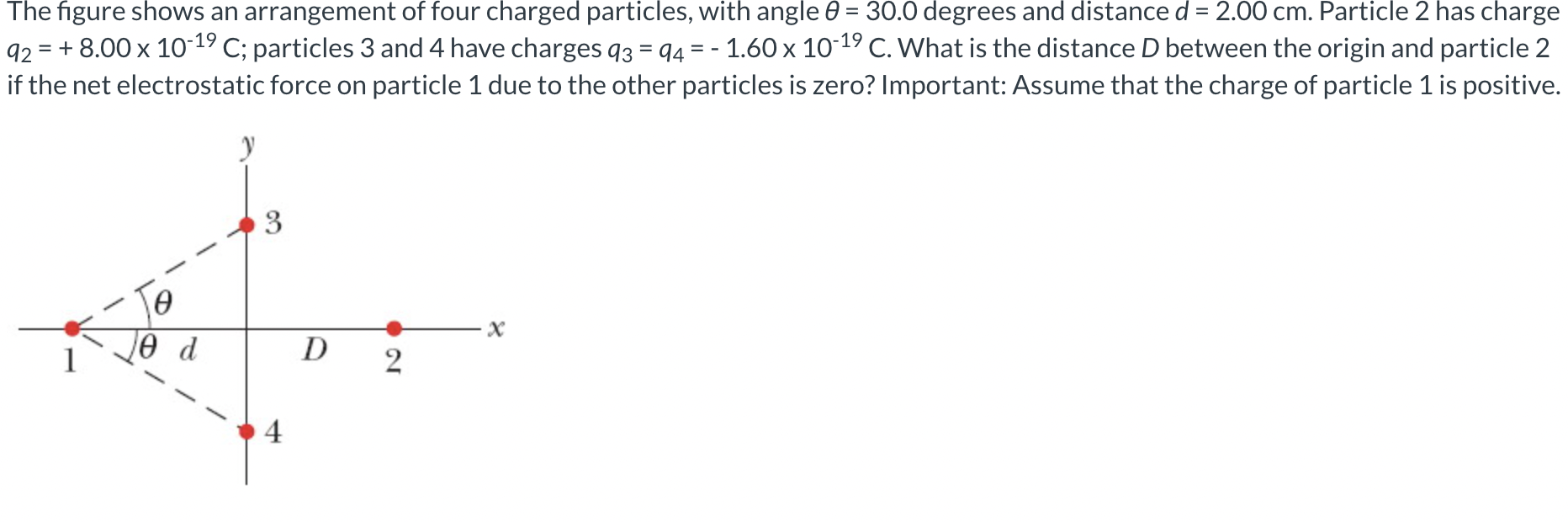 Solved The figure shows an arrangement of four charged | Chegg.com