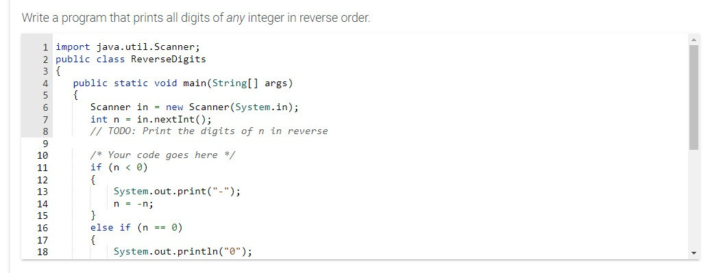 Solved Write a program that prints all digits of any integer | Chegg.com