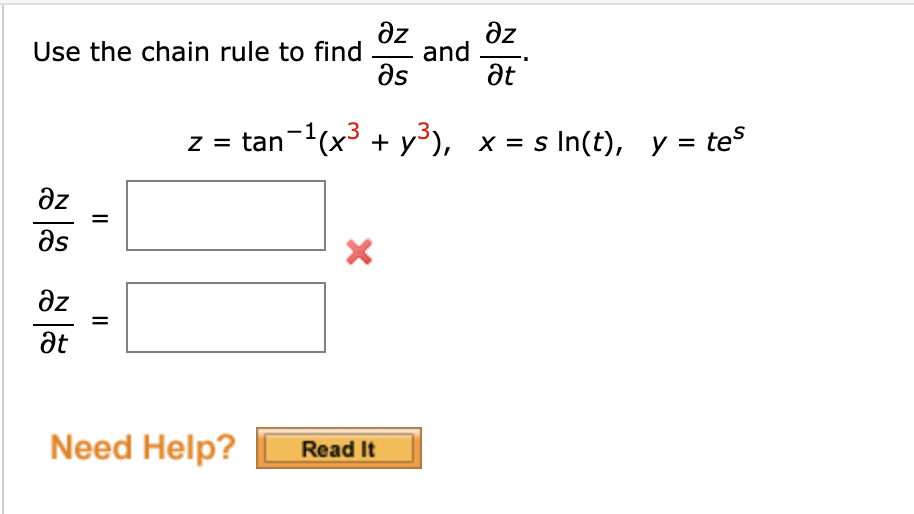 Solved Use the chain rule to find ∂s∂z and ∂t∂z | Chegg.com