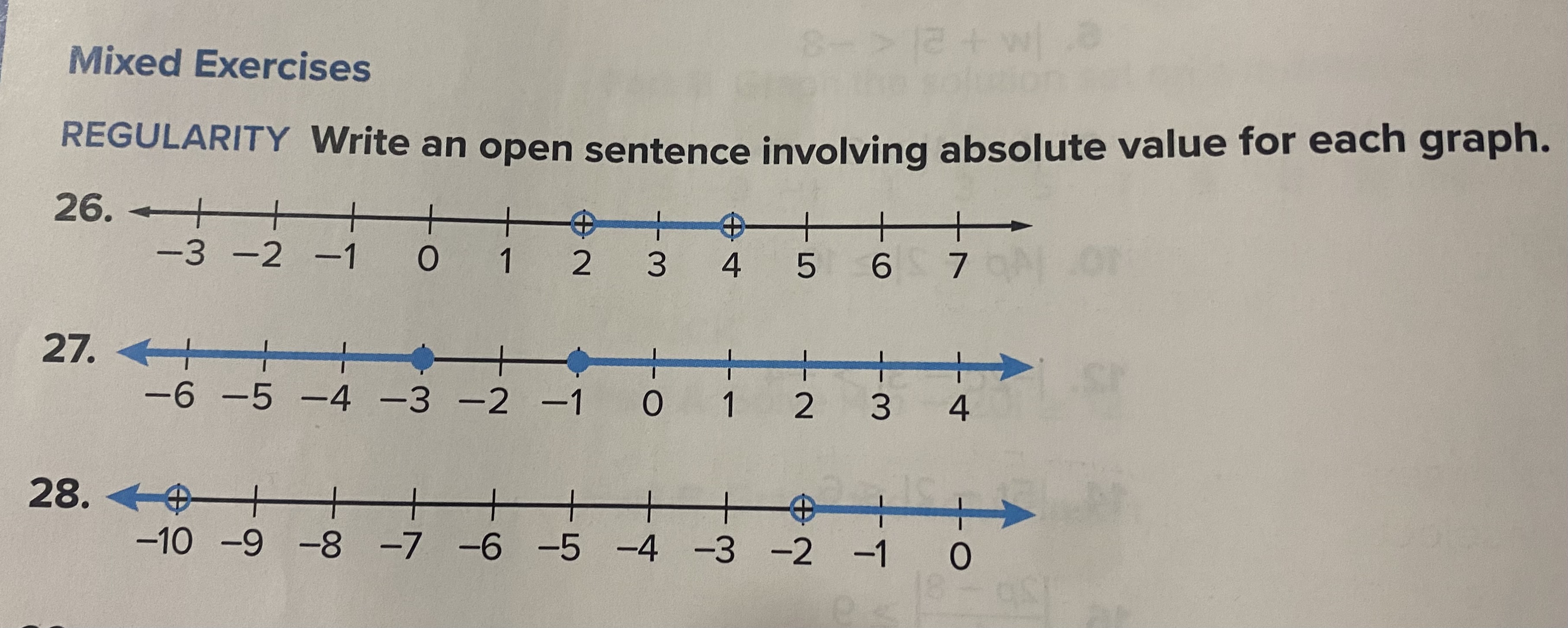 Solved Mixed ExercisesREGULARITY Write an open sentence | Chegg.com