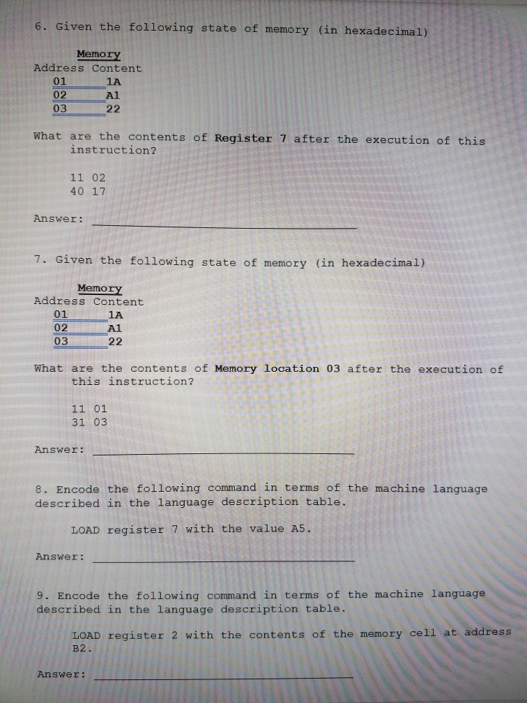 Use this set of problems to practice for the test. | Chegg.com