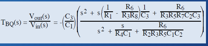 Solved The following is known as the Tow Thomas biquad | Chegg.com