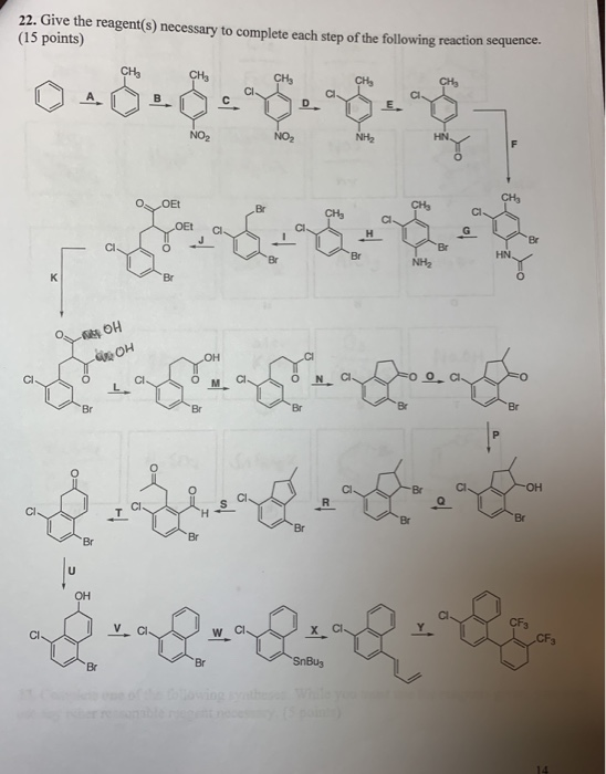 Solved **AFTER REAGENT K, the OEt groups have been replaced | Chegg.com