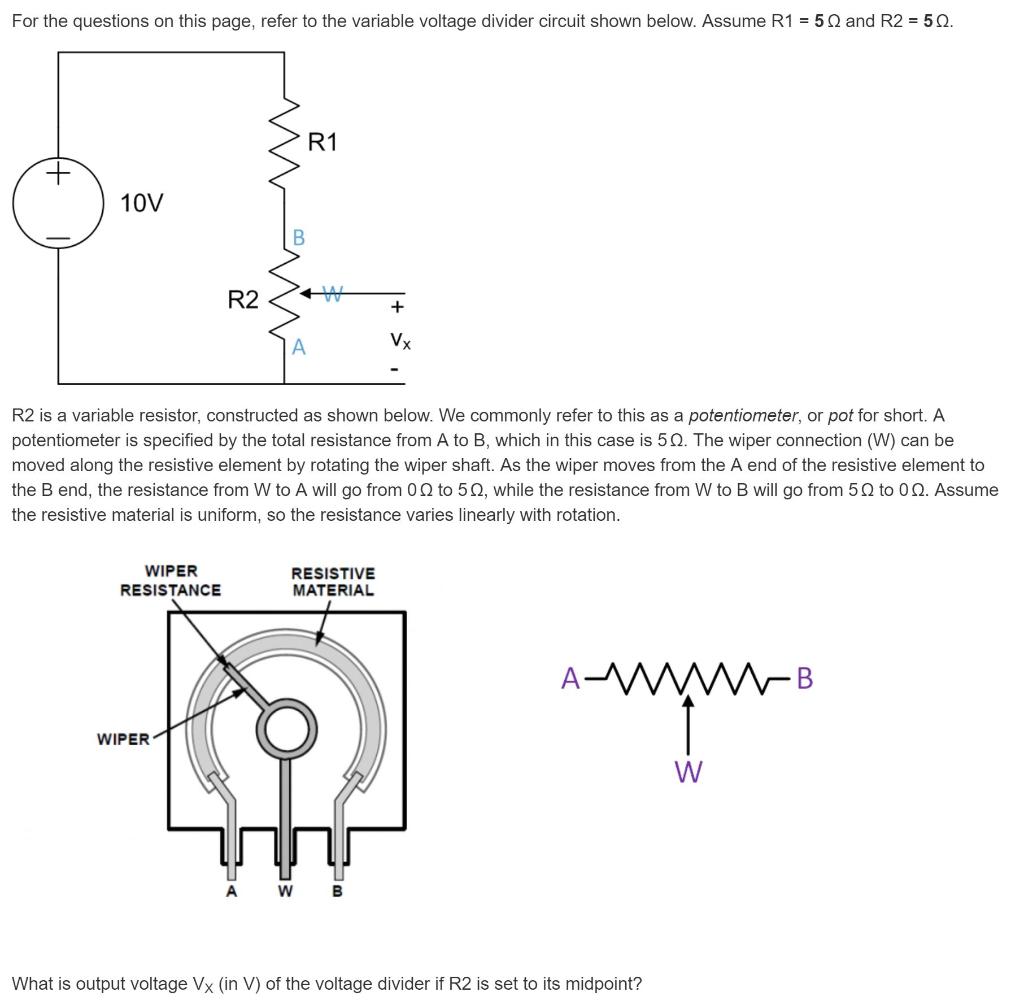 Solved For the questions on this page, refer to the variable | Chegg.com
