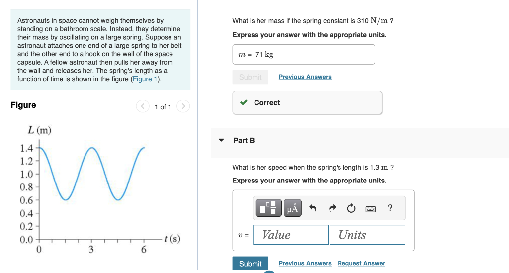 Solved Astronauts in space cannot weigh themselves by What | Chegg.com
