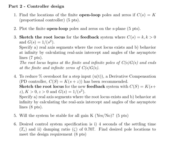 Solved II Problem 2 Actuating Signal (F) Reference (R) | Chegg.com