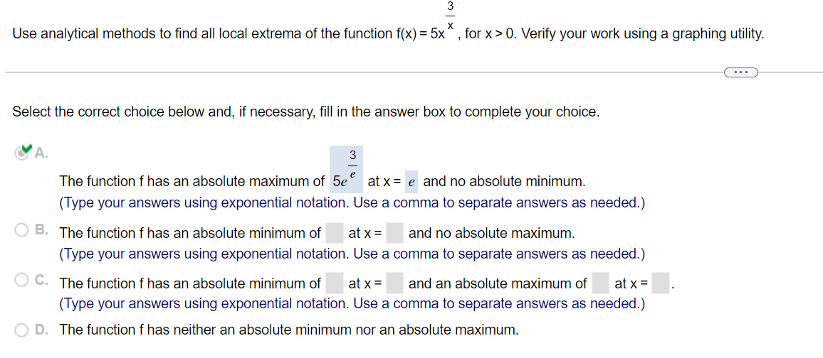 Solved Use analytical methods to find all local extrema of | Chegg.com