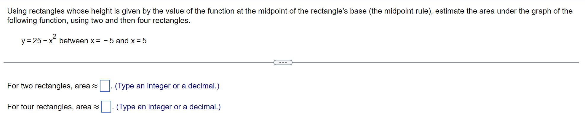 Solved Using rectangles whose height is given by the value | Chegg.com