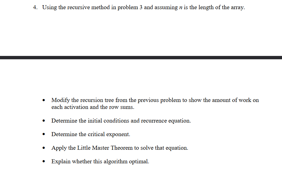 Solved 3. Draw the recursion tree when n=12, where n | Chegg.com