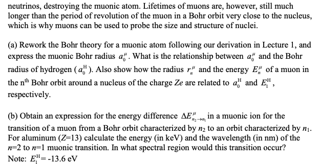 Solved 3. The u-meson (muon) is a particle with the same | Chegg.com