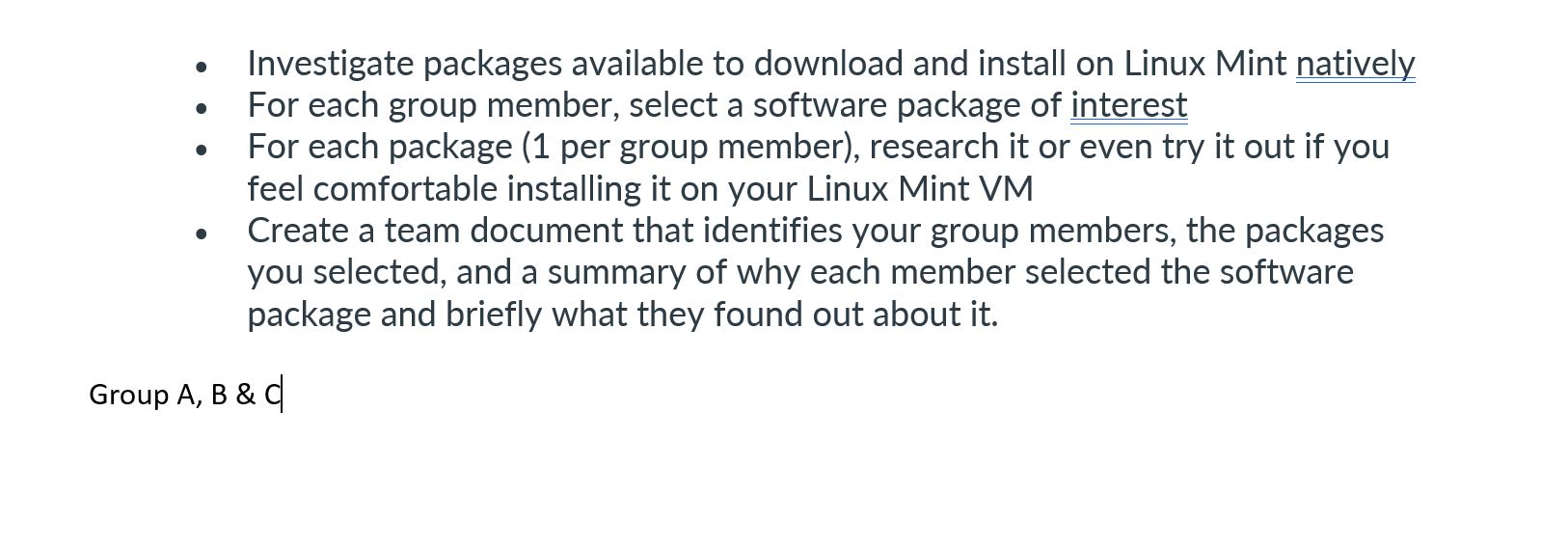 Solved - Investigate packages available to download and | Chegg.com