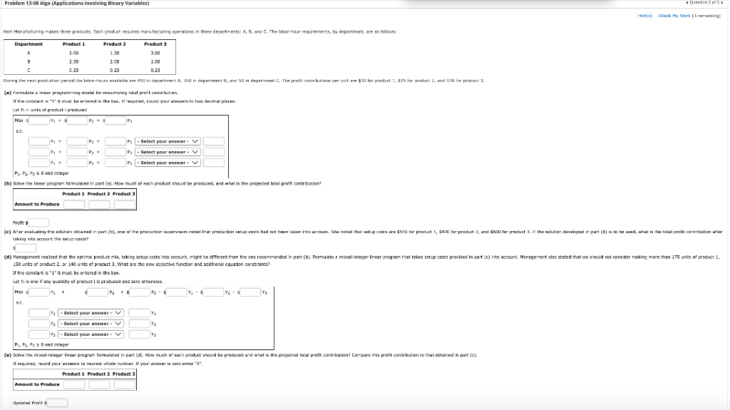 Solved Problem 13-08 Algo (Applications involving Binary | Chegg.com