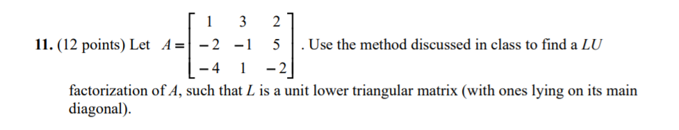 Solved 9. (12 points) A sequence of elementary row | Chegg.com