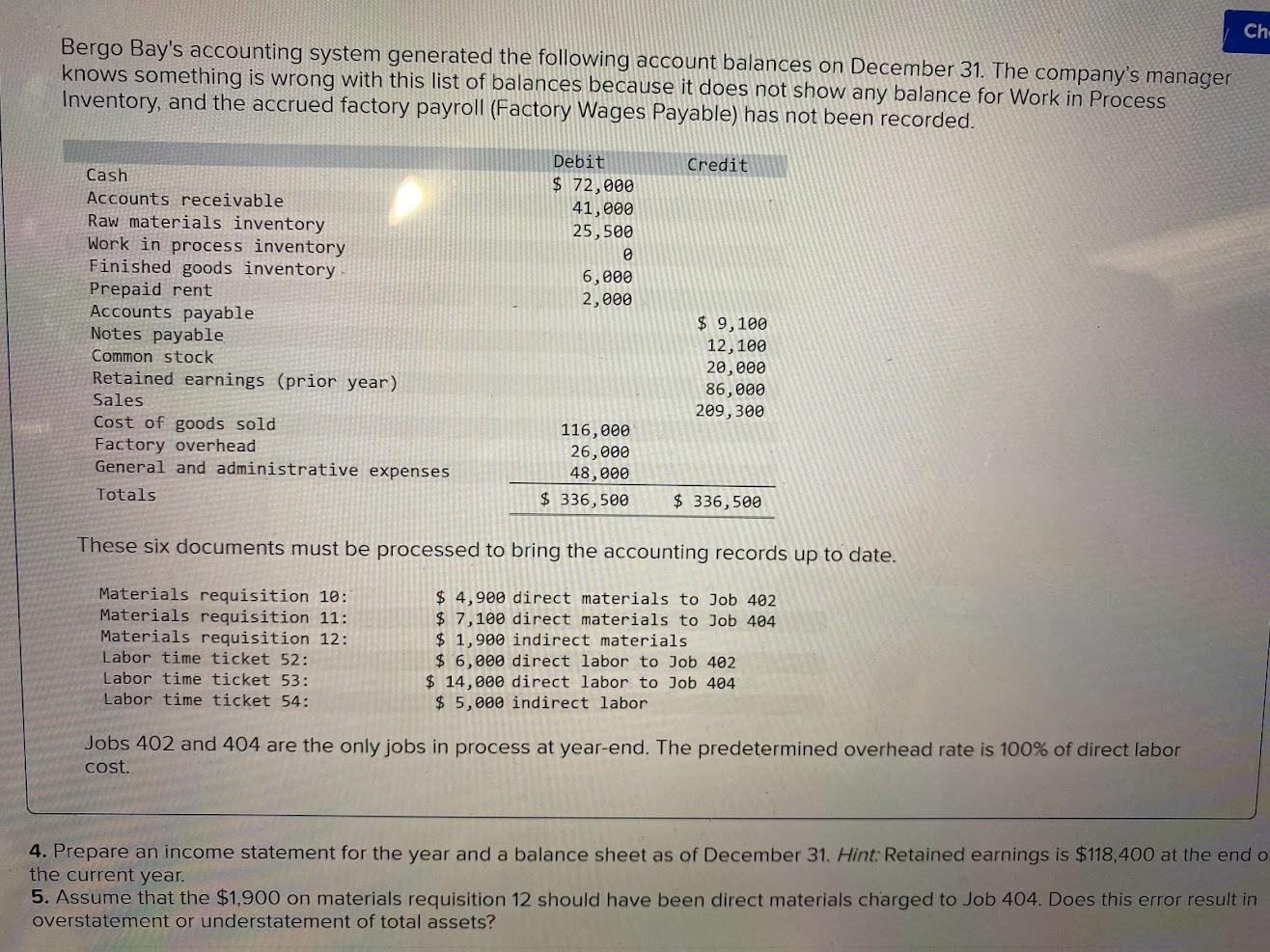 Solved overstatement or understatement of total assets? | Chegg.com