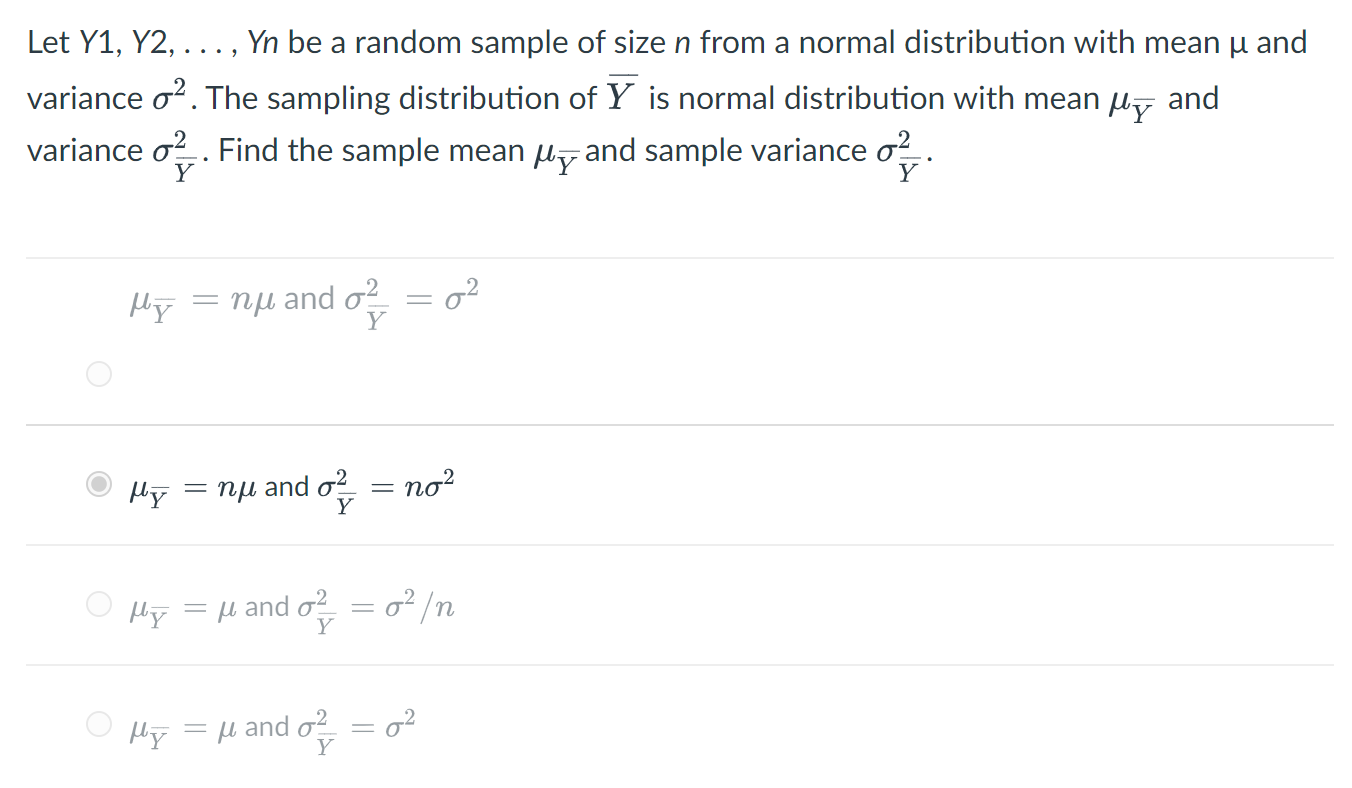 Solved Let Y1,Y2,…,Yn be a random sample of size n from a | Chegg.com