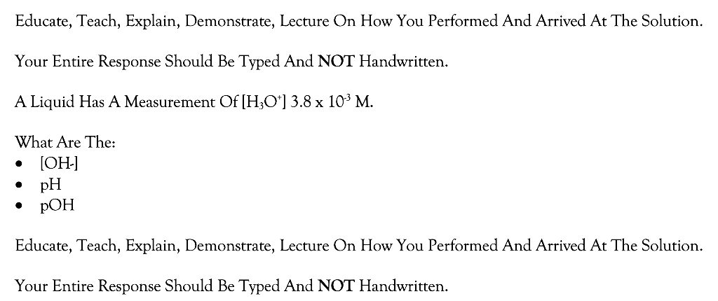 Solved Educate, Teach, Explain, Demonstrate, Lecture On How | Chegg.com