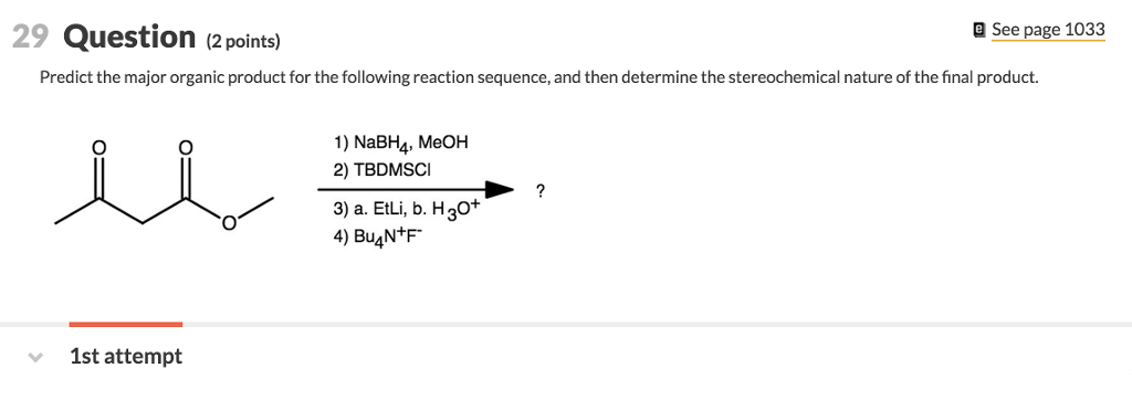 Solved 29 Question (2 points) a See page 1033 Predict the | Chegg.com Solved 29 Question (2 points) a See page 1033 Predict the | Chegg.com