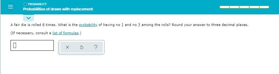 Solved O PROBABILITY Probabilities of draws with replacement | Chegg.com