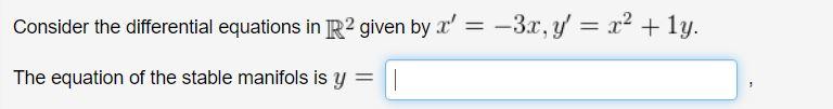 Solved Consider the differential equations in R2 given by z' | Chegg.com