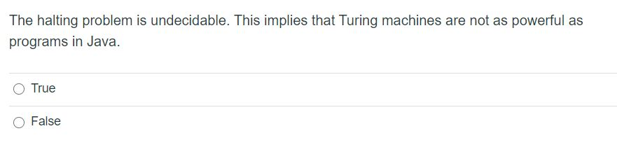 Solved The halting problem is undecidable. This implies that | Chegg.com