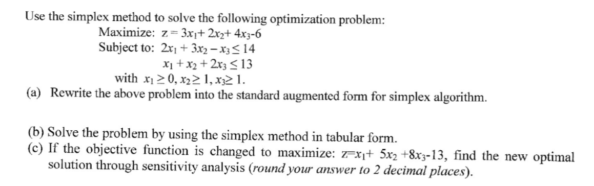 augmented form is the conversion of given equations | Chegg.com