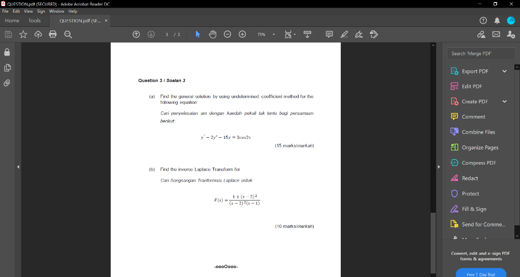 Solved QUESTION.pdf (SECURED) - Adobe Acrobat Reader DC File | Chegg.com