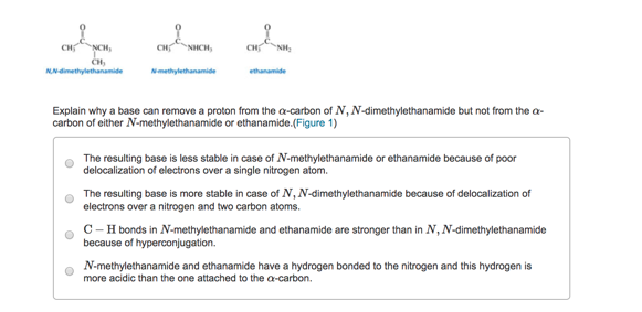 Solved NCH, NHCH, Explain why a base can remove a proton | Chegg.com