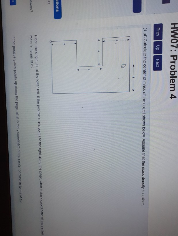 Solved HW07: Problem 1 Prev Up Next (1 pt) A club-axe | Chegg.com