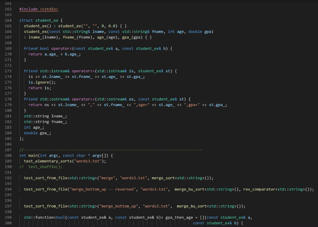 Write a merge sort and a bottom up merge sort in | Chegg.com