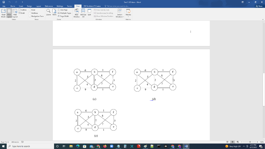 Solved 8 File @= Read Print Web Made Layout Layout Views | Chegg.com