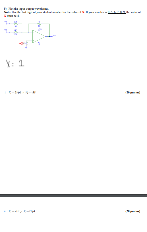Solved B Plot The Input Output Waveforms Note Use The 6495