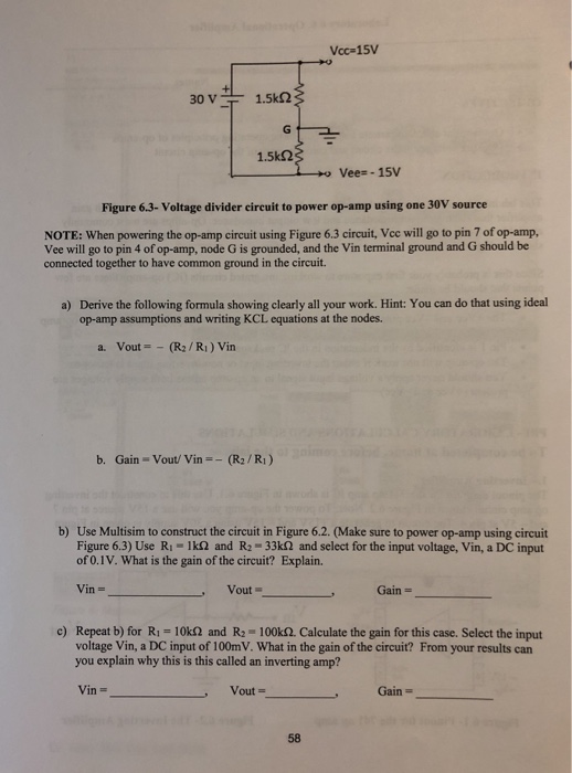 Solved PRE- LABORATORY CALCULATIONS AND SIMULATIONS To be | Chegg.com Solved PRE- LABORATORY CALCULATIONS AND SIMULATIONS To be | Chegg.com