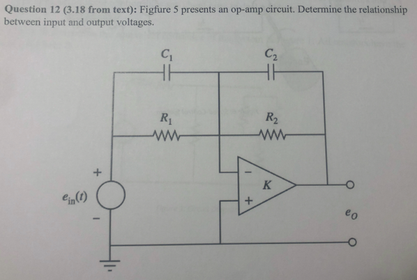 Solved Question 12 (3.18 from text): Figfure 5 presents an | Chegg.com