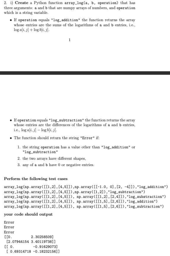 1 Create A Python Function Arrayloga B 6646