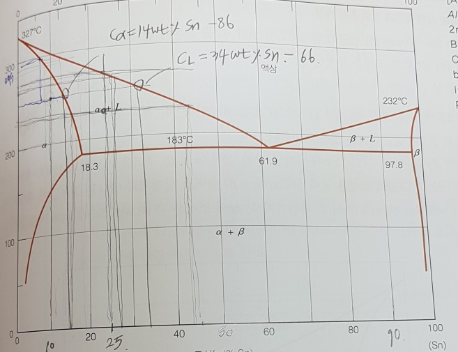 Solved A 25wt% Sn-75wt%Pb alloy is heated to a temperature | Chegg.com