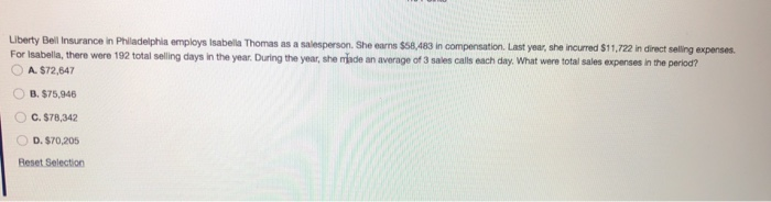 Solved Liberty Bell Insurance in Philadelphia employs | Chegg.com