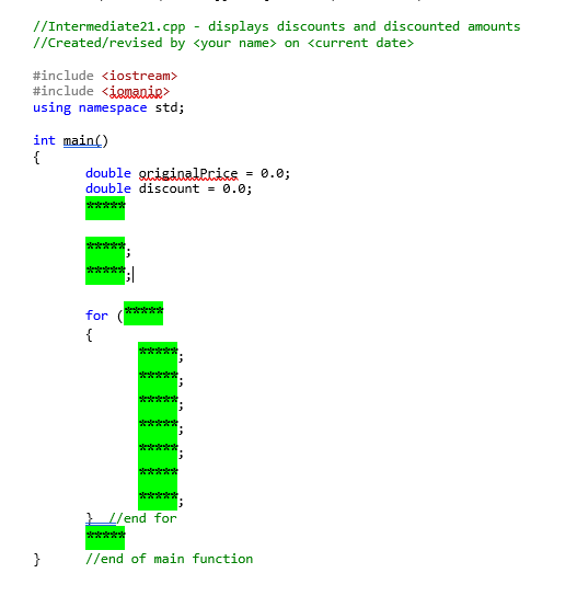 C++ Introductory Course: At the beginning of every | Chegg.com