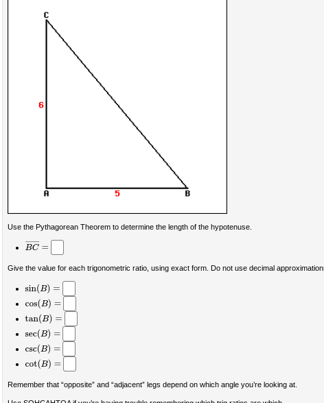 Solved Use the Pythagorean Theorem to determine the length | Chegg.com