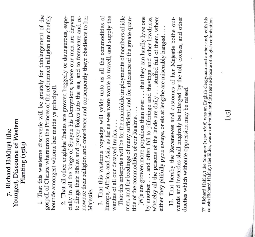 7. Richard Hakluyt (the Younger), Discourse of | Chegg.com