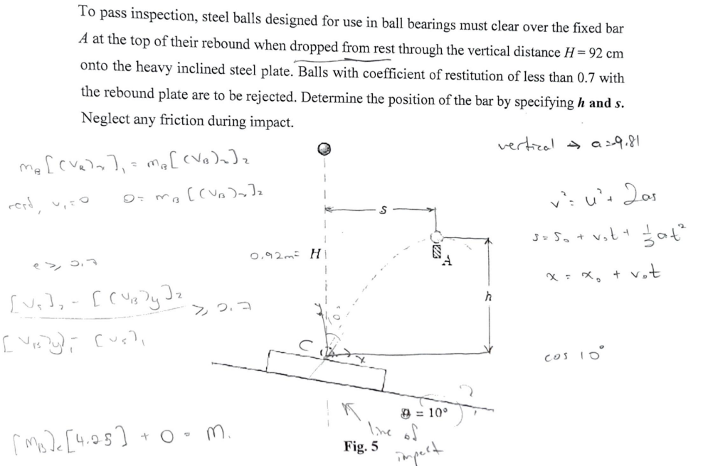 Solved To pass inspection, steel balls designed for use in | Chegg.com